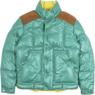 Moncler Homme, Vestes, Vert, Taille: L Ain Short Down Jacket