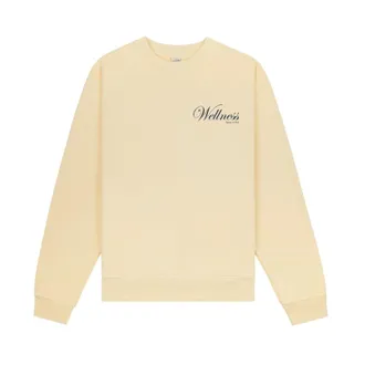 Sporty & Rich Femme, Sweatshirts et sweats &agrave; capuche, Jaune, Taille: 36 FR Avenue Crewneck