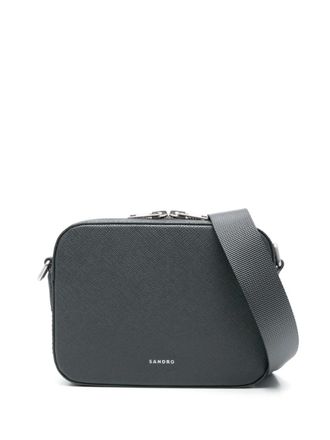 Sandro petite sacoche à design structuré - Gris