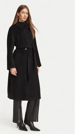 Marella Wollmantel 2623016082200 Schwarz Regular Fit