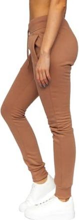 BOLF Femme Pantalons de Sport de Survetement dentrainement de Football de Fitness de Athletique Joggeur de Course Slim Fit Street Style CK-01B Beige L [F6F