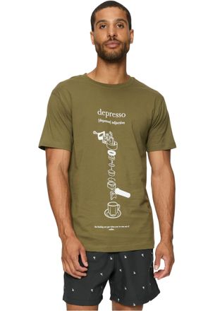 Mister Tee Herren T-Shirt Depresso Tee Olive XS