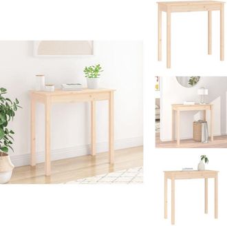 vidaXL Table console 80x40x75 cm Bois massif de pin - Table Basse - Meuble Rangement - Table Dappoint - Table Console - Bois Massif