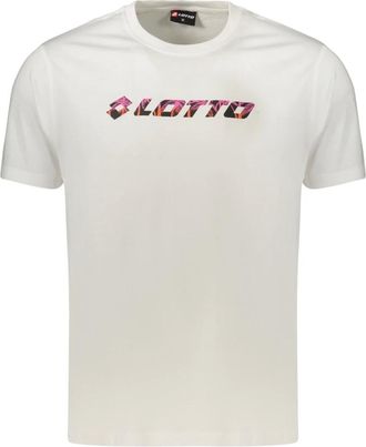 Lotto Homme, Tops, Blanc, Taille: M Squadra II Print T-shirt
