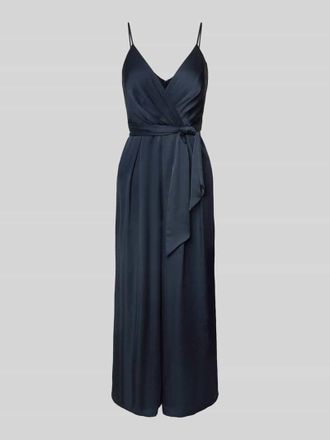 Jake*s Jumpsuit mit Bindeg&uuml;rtel