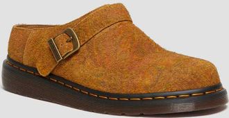 Dr. Martens Isham Marbled Wildleder Slingback Mules Schuhe in Braun/Bräunen, Größe: 37