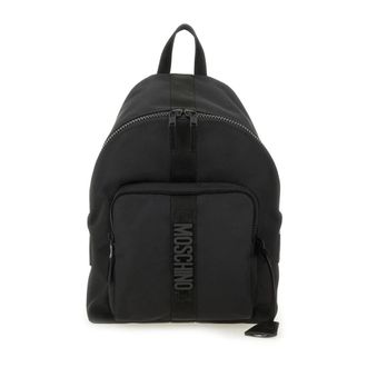 Moschino Cordura Nylon Rucksack Gro&szlig; - - Bags - Herren - Schwarzk - ONE SIZE