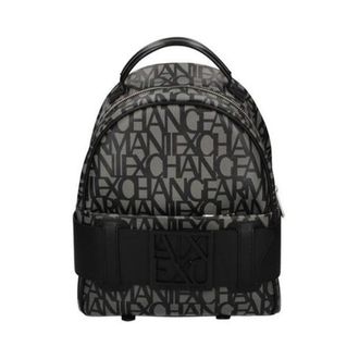 A|X Armani Exchange Femme, Sacs, Noir, Taille: ONE Size Sac &agrave; Dos en Coton avec Plusieurs Compartiments