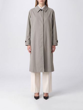 STUDIO NICHOLSON Trench-coat long &agrave; simple boutonnage en m&eacute;lange de coton