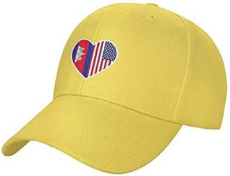 Generic Casquette De Baseball Jaime LAm&eacute;rique Et Le Cambodge Bonnet De Golf Mode,Confortable Casquette De Sport pour Golf Voyages Running