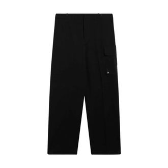 Fendi Gabardine Cargo Hose - - Trousers - Herren - Schwarzk - L