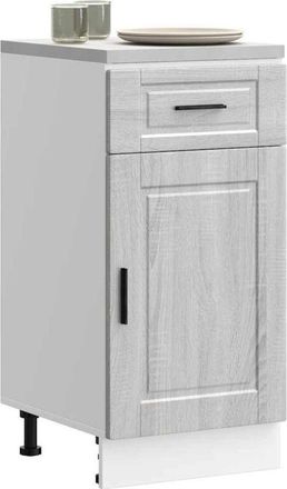 vidaXL Vidaxl - Armoire de cuisine Porto sonoma gris bois ding&eacute;nierie