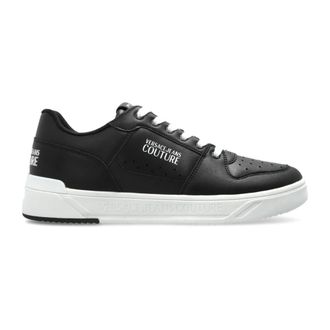 Versace Jeans Couture Homme, Chaussures, Noir, Taille: 43 EU Chaussures de sport avec logo imprimé