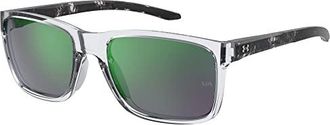 Under Armour Lunettes de Soleil UA 0005/S CRYSTAL BLACK/GREEN MULTILAYER cat. 58/19/145 homme