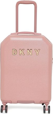 DKNY Metall-Logo f&uuml;r Erwachsene, Dunkelrosa, 21 Carry On, Metall-Logo