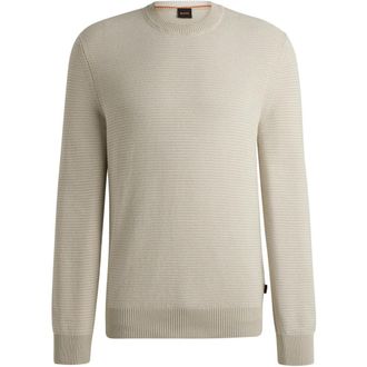 HUGO BOSS Round-Neck Strickwaren - - Knitwear - Herren - Beige - S