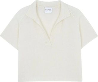 Kujten Kujten, Femme, Pulls, Blanc, Taille: 40 FR V-neck Tricots