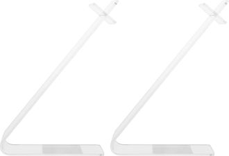 BESPORTBLE 2 Stück Acryl Schuhständer für Sneaker und High Heels Stabiles Schuhregal für Schuhladen Transparenter Schuhhalter für Damen Herrenschuhe Platzsparend