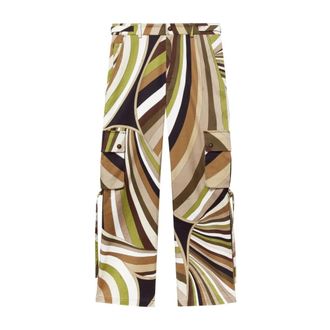 Pucci Iride Print Cargo Hose - - Trousers - Damen - Mehrfarbig - XL