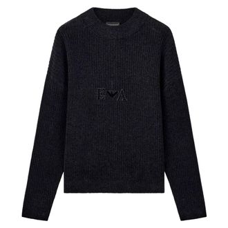 Emporio Armani Round-Neck Strickwaren - - Knitwear - Herren - Grau - M