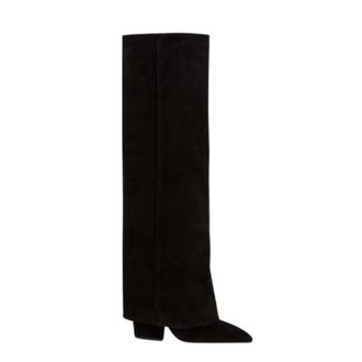 PARIS TEXAS Jane Fold Over Boot 60 - - Shoes - Damen - Schwarzk - 37 EU