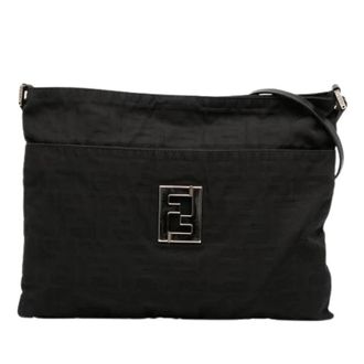 Fendi Pre-owned Vintage Canvas Umh&auml;ngetasche - - Pre-owned - Damen - Schwarzk - ONE SIZE