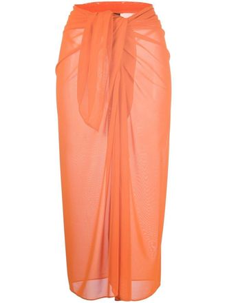 Fisico Drapierter Sarong - Orange