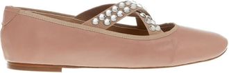 Casadei Pink Ballerina Cross Strass - Gr. 37 (EU) - in Rosa