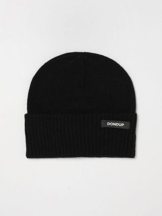 Dondup Bonnet en laine avec revers et logo contrastant