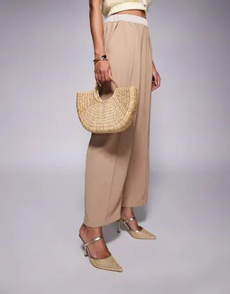 Steve Madden Brinley - Gewebte Absatzschuhe in Gold-Goldfarben
