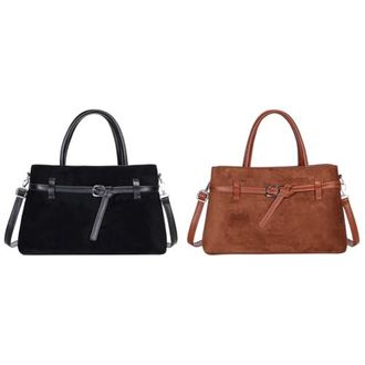 Generic Sac fourre-tout en polyur&eacute;thane givr&eacute; pour femme pour lautomne et lhiver Sac &agrave; bandouli&egrave;re &eacute;l&eacute;gant avec poign&eacute;e sur le dessus pour le quotidien et les