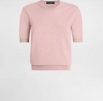 Dolce & Gabbana Cashmere Pullover - Frau Strickwaren Pink 42