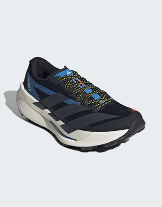adidas adidas Performance - Terrex agravic TT - Trail-Lauf-Schuhe in Core Black/Carbon/Ray Blue-Schwarz