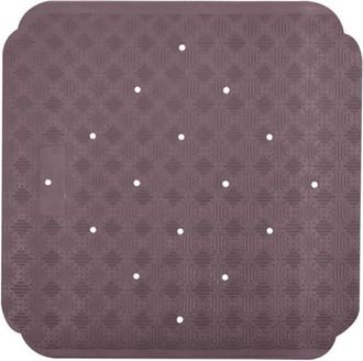 Spirella Duschmatte Ruby Badematte Duscheinlage antibakteriell rutschfest mit Saugnäpfen-Taupe-ca. 70 x 40 cm-Naturkautschuk, Gummi, Grey, 70 x 40