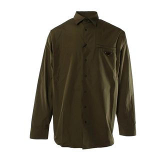 Prada Cotton Shirt - - Shirts - Herren - Gr&uuml;n - XL