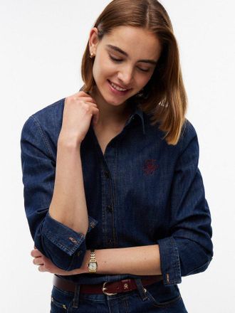 Tommy Hilfiger Jeansbluse RELAXED SHIRT MYF Baumwolle, relaxed fit