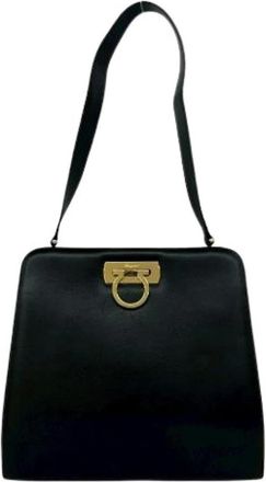 Ferragamo Sac port&eacute; &eacute;paule Pre-owned - Femme - Pre-owned - Noir - Taille: ONE Size