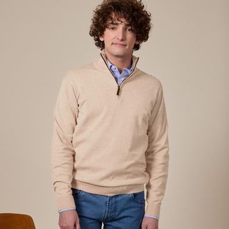 Bexley Vlad - Pull homme beige chin&eacute;
