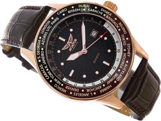 Aviator Uhr F-Serie Pilot AVAW9494 Braun