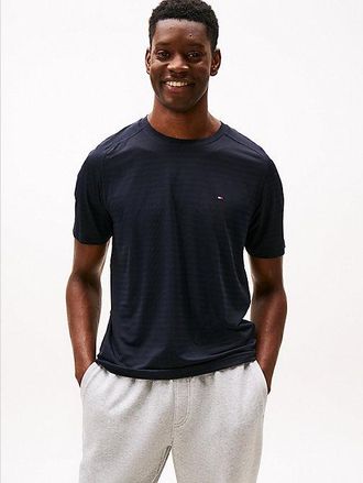 Tommy Hilfiger T-shirt Performance en jacquard infroissable