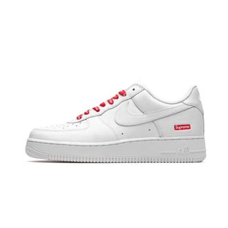 Nike Homme, Chaussures, Blanc, Taille: 41 EU Supreme White Air Force 1 Low