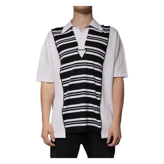 Dolce & Gabbana Kurz&auml;rmeliges Polo-T-Shirt - - Tops - Herren - Wei&szlig; - XL