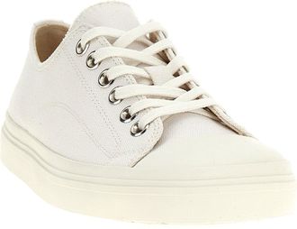 Moschino Canvas Lace-Up Sneaker - cream