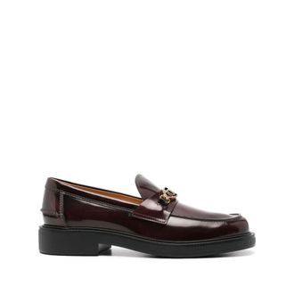 Tod's Rote Lederslipper - - Shoes - Damen - Rot - 41 EU