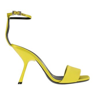 Sergio Rossi Femme, Chaussures, Jaune, Taille: 37 EU Sandale Jaune Fluo