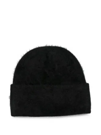 Soft Goat Soft Knit Beanie - Black