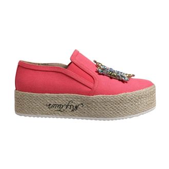 Twinset Femme, Chaussures, Rose, Taille: 36 EU Chaussures Slip-On ornées de cristaux
