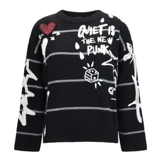 Pinko Pinko - Pull Nuova Andros - Femme - Pulls - Noir - Taille: 34 FR