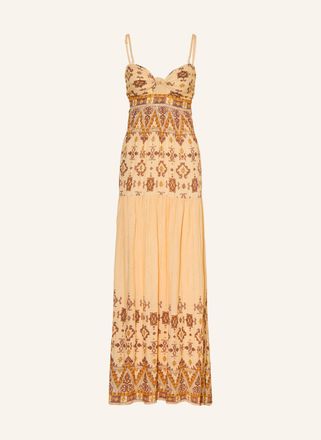 BA&SH Ba&Sh Kleid Zema Mit Glitzergarn Und Cut-Out gelb