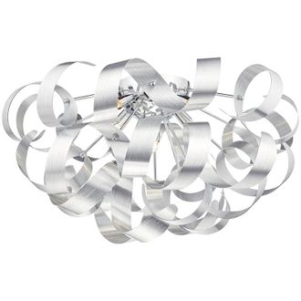 D&auml;r Lighting DAR RAWLEY - Plafonnier affleurant G9 Aluminium bross&eacute;, 5x G9